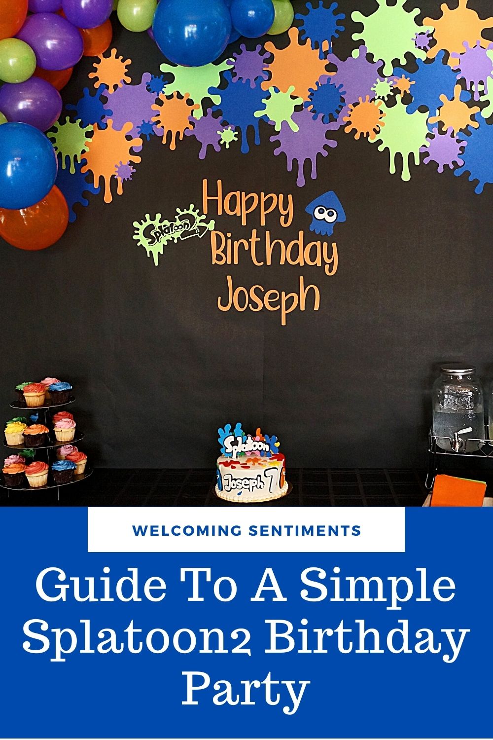 Splatoon2 Birthday Party – Welcoming Sentiments